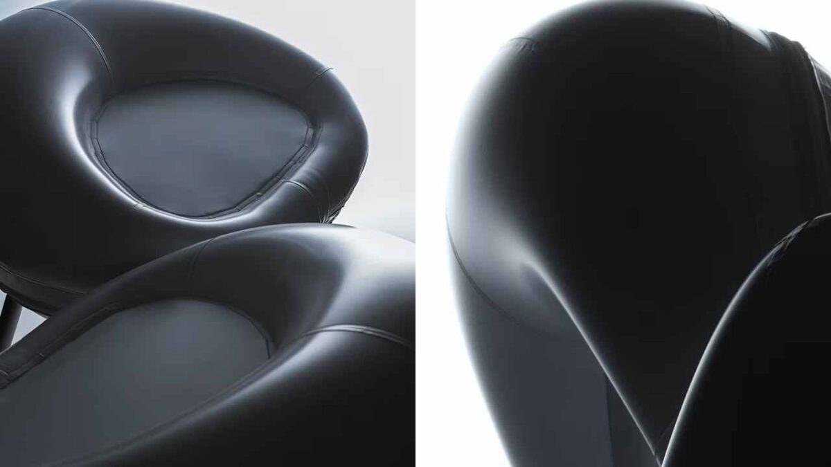 chAIR Flaunts Inflatable Cushion-Like Body With Sleek Metal Legs