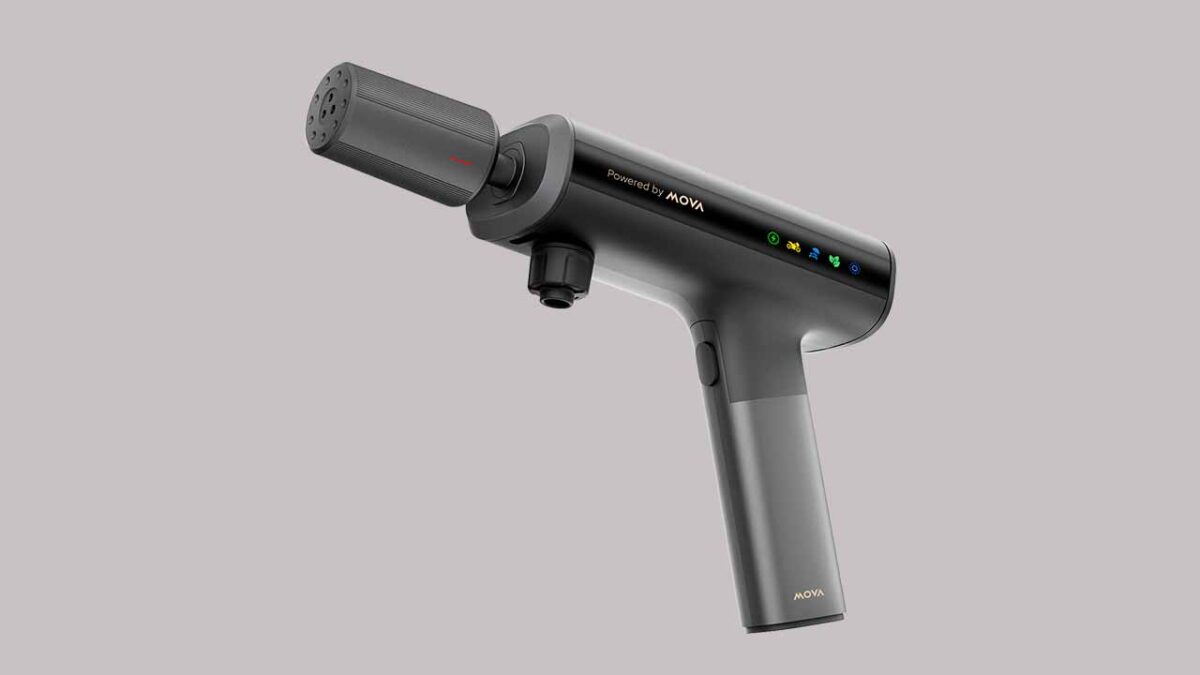 MOVA Cordless Pressure Washer Folds Down to Tissue-Box Size