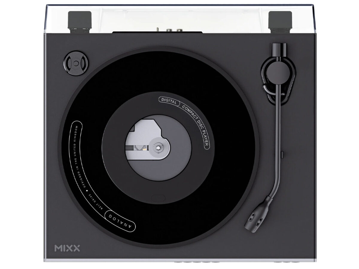 Mixx Audio Analog Plus 2-In-1 Turntable Conceals a CD Player