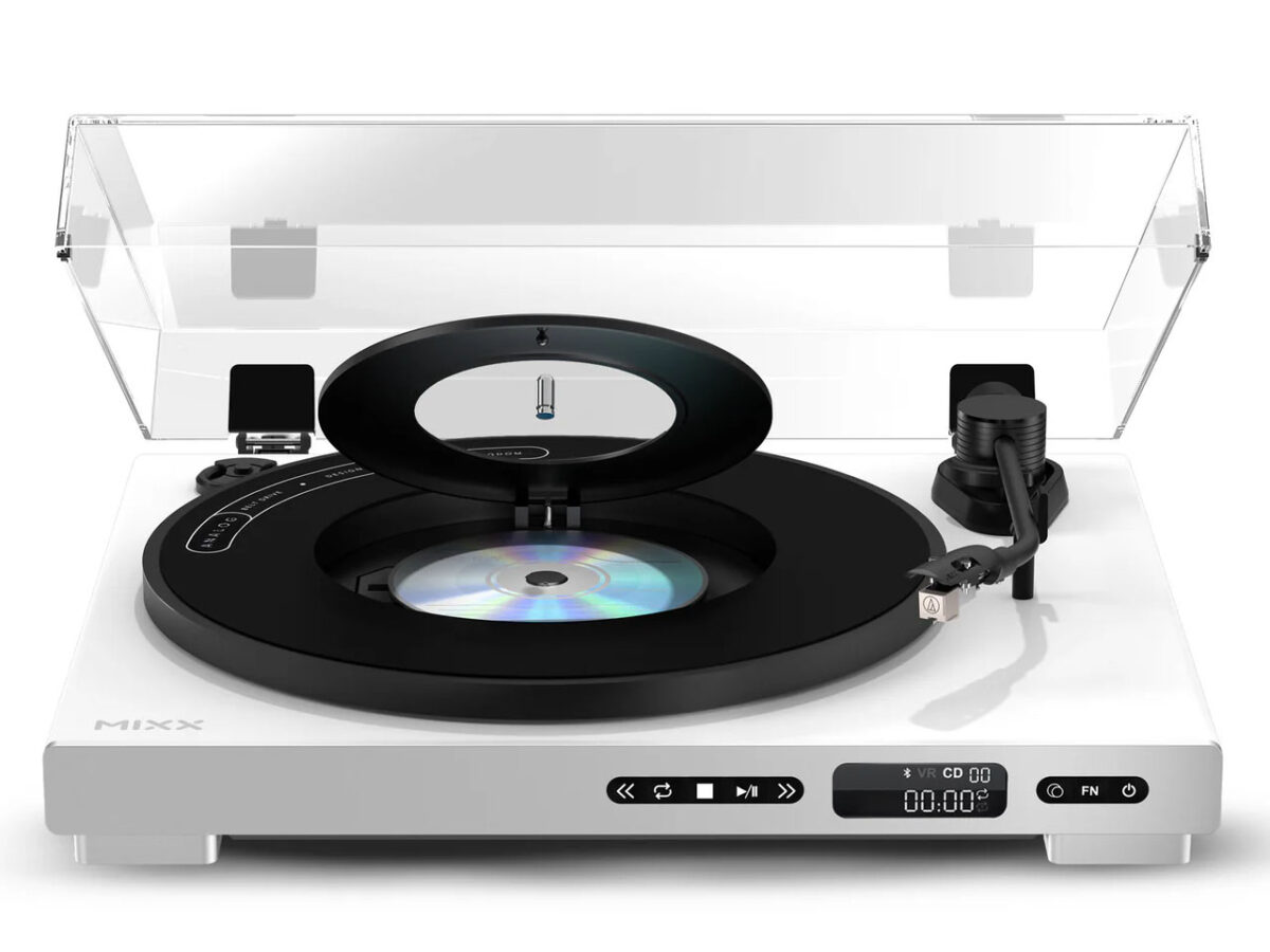 Mixx Audio Analog Plus 2-In-1 Turntable Conceals a CD Player