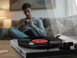 Mixx Audio Analog Plus 2-In-1 Turntable Conceals a CD Player