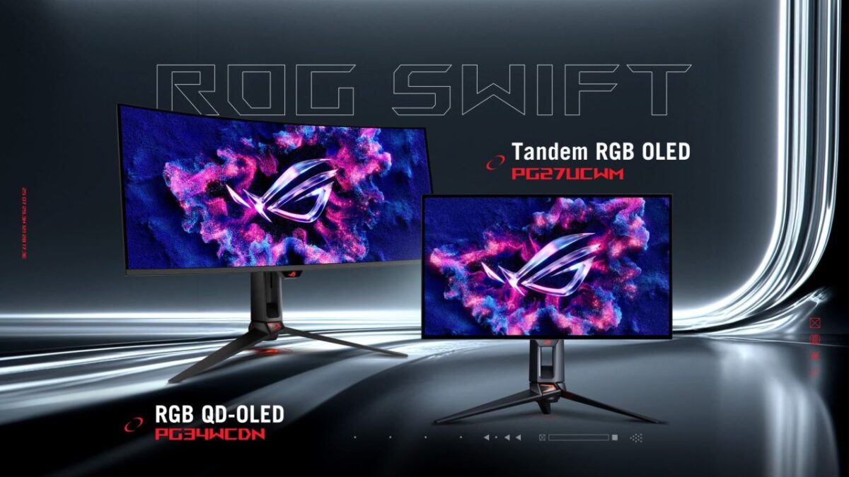 New ASUS ROG Gaming Monitors use RGB Stripe OLED Technology