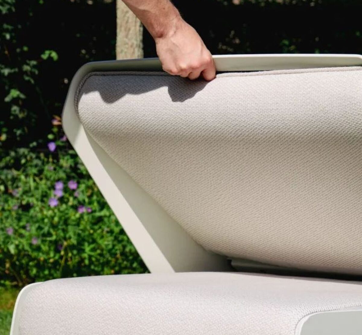 Coozus Model 1.1 Sofa has Folding Back for Year-Round Protection