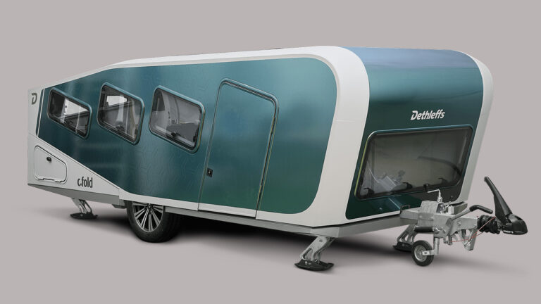 Dethleffs' New c.fold Caravan Lifts Up With Push of a Button
