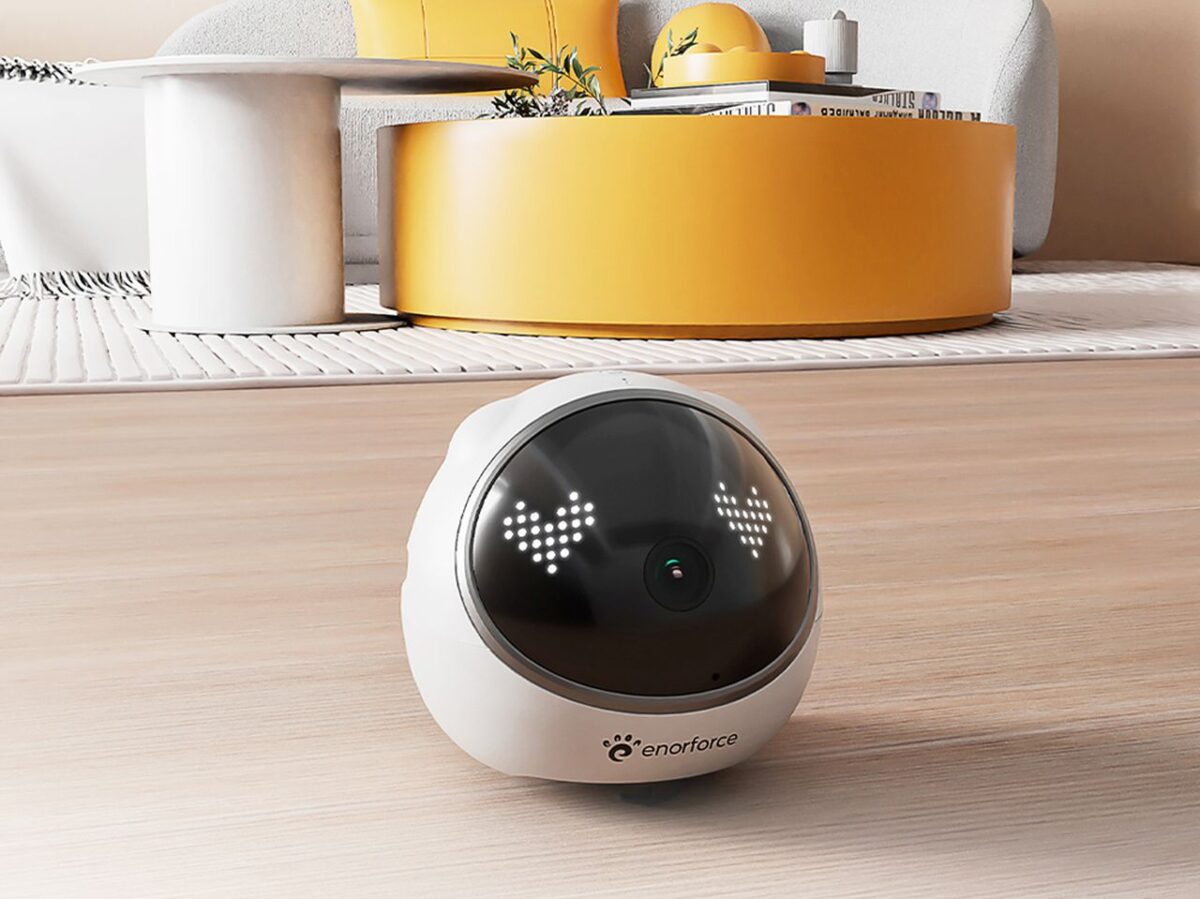 ENOR E1 AI Companion Robot Tracks and Interacts With Your Pet
