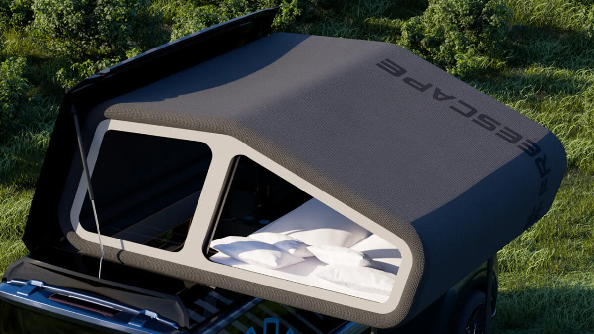 Freescape Camper Van Features Pop-Up Roof With Inflatable Tent