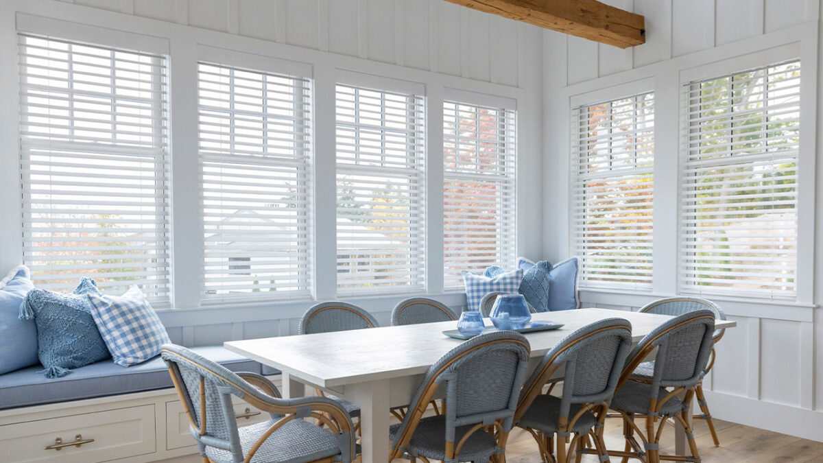 Lutron Caséta Smart Wood Blinds Track the Sun Through the Day