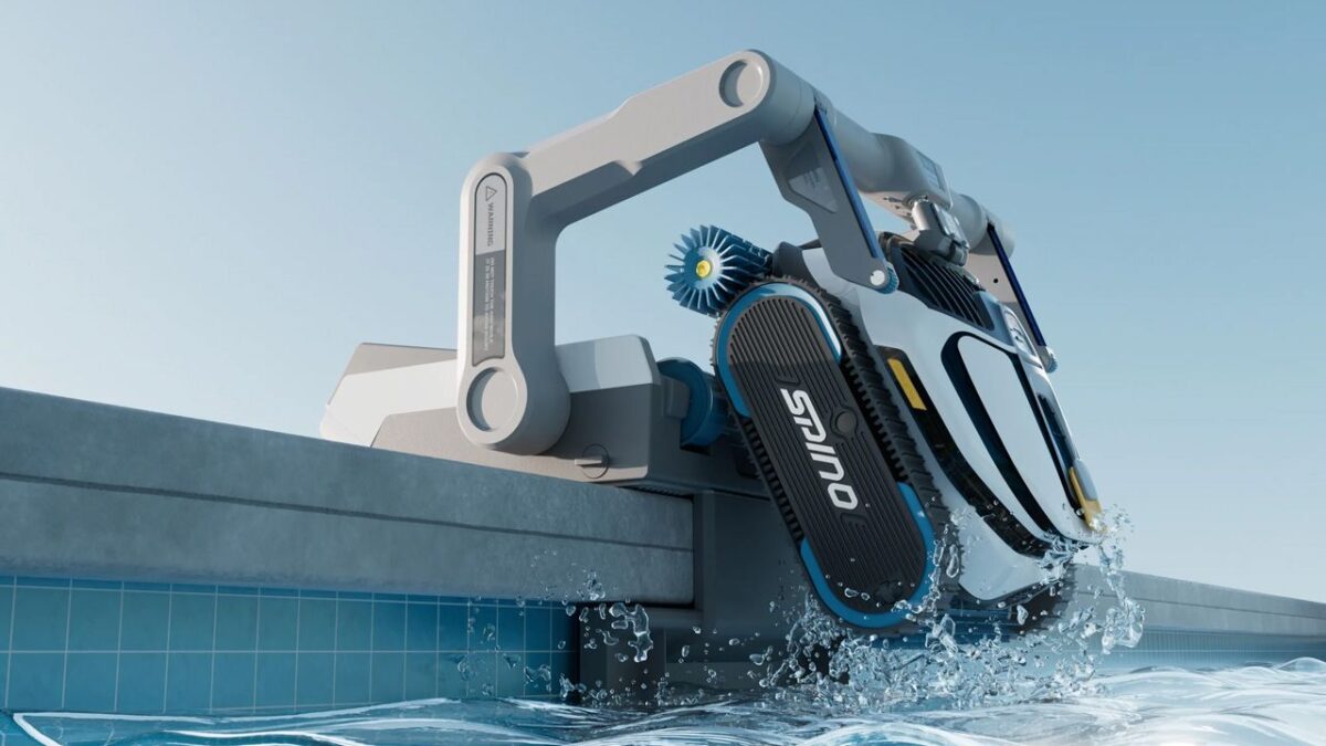Mammotion SPINO S1 Pro Pool Cleaner Lifts Itself out of Water