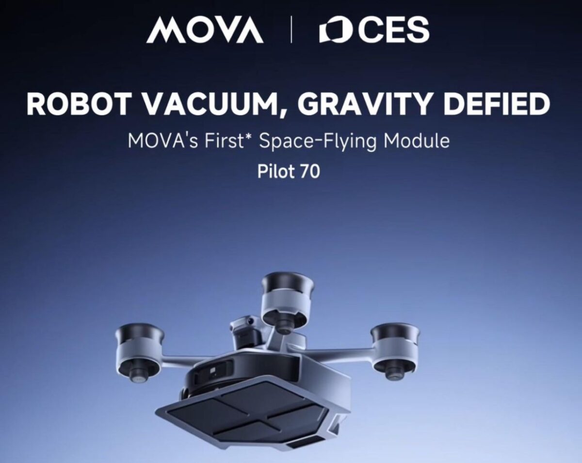 MOVA Demos Flying Robot Vacuum Cleaner at CES 2026