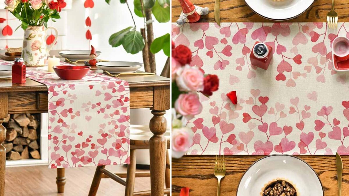 Best Valentine’s Day Table Runners You can Buy Right Now