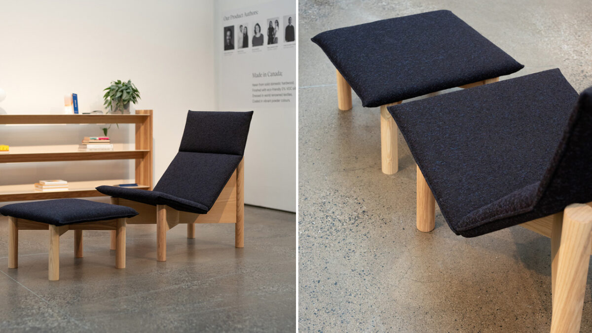 Alder Lounge Chair and Ottoman are Designed for Repose