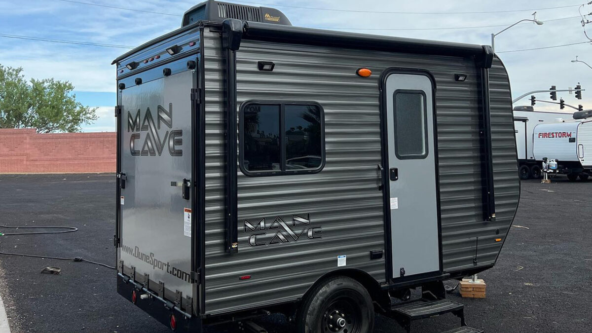 Dune Sport 10-Foot Mini Toy Hauler Fits Bathroom in Compact Size
