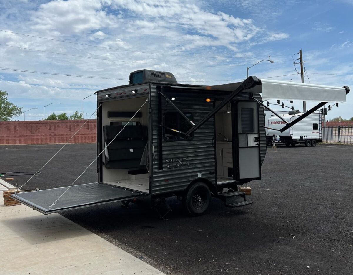 Dune Sport 10-Foot Mini Toy Hauler Fits Bathroom in Compact Size