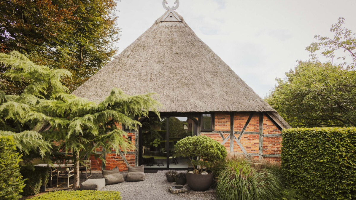 Smokehouse of Poggensee is $2M German Cottage With Thatched Roof