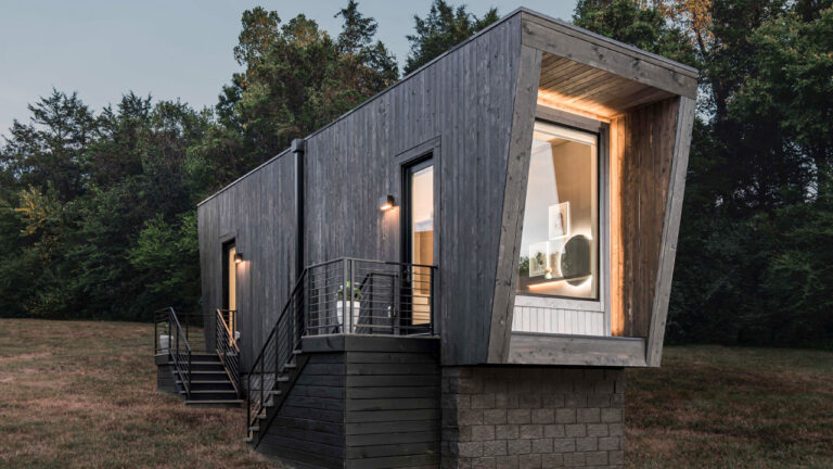 $220K Bella Tiny House has Giant Bathroom With Rainfall Shower