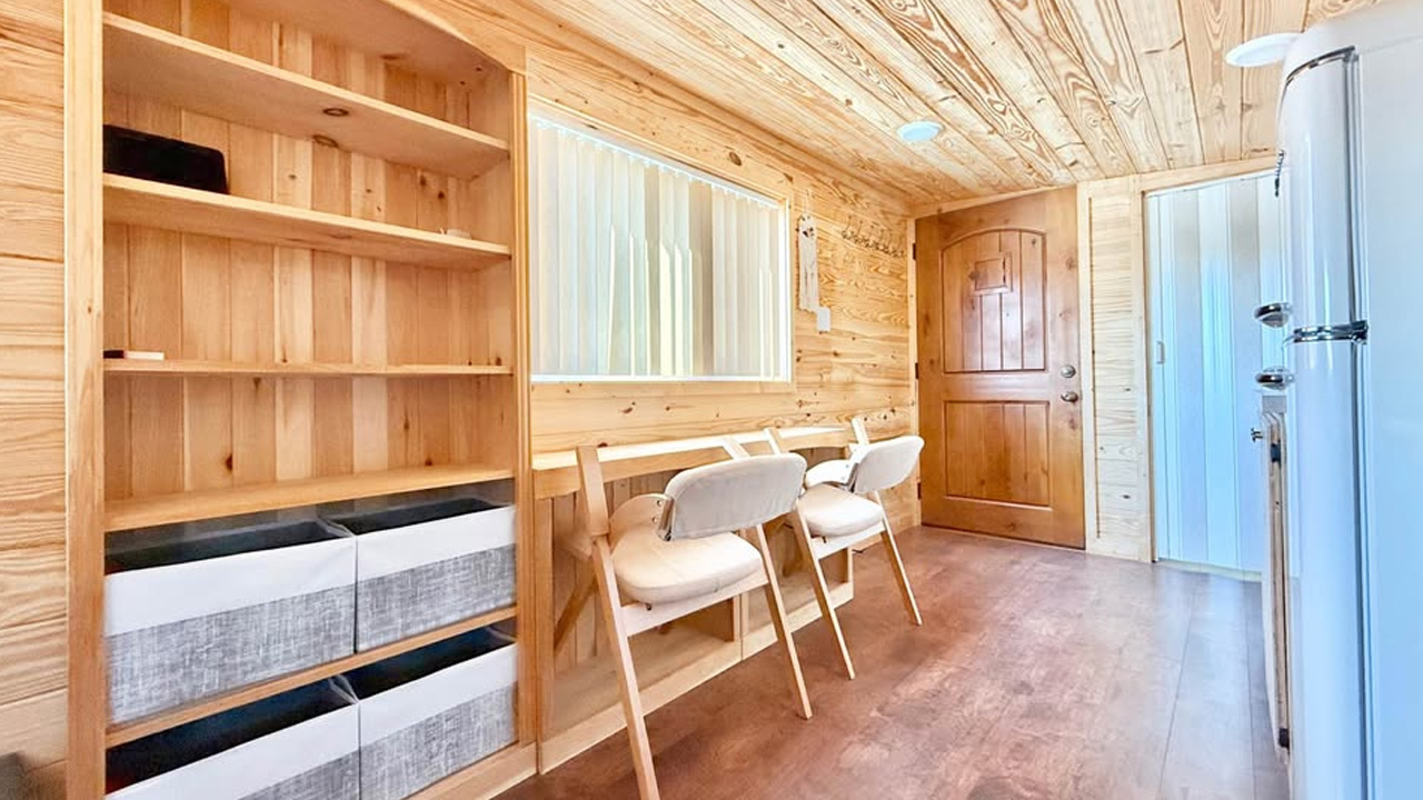 Off-Grid Gooseneck Tiny House is Wooden Haven Listed for $77K
